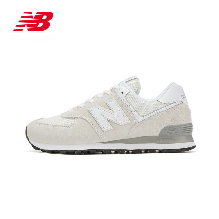 NEW BALANCE【618预售】NB官方男鞋女鞋574系列经典百搭复古拼接休闲运动鞋 浅灰色 ML574EVW 38(脚长23.5cm ...