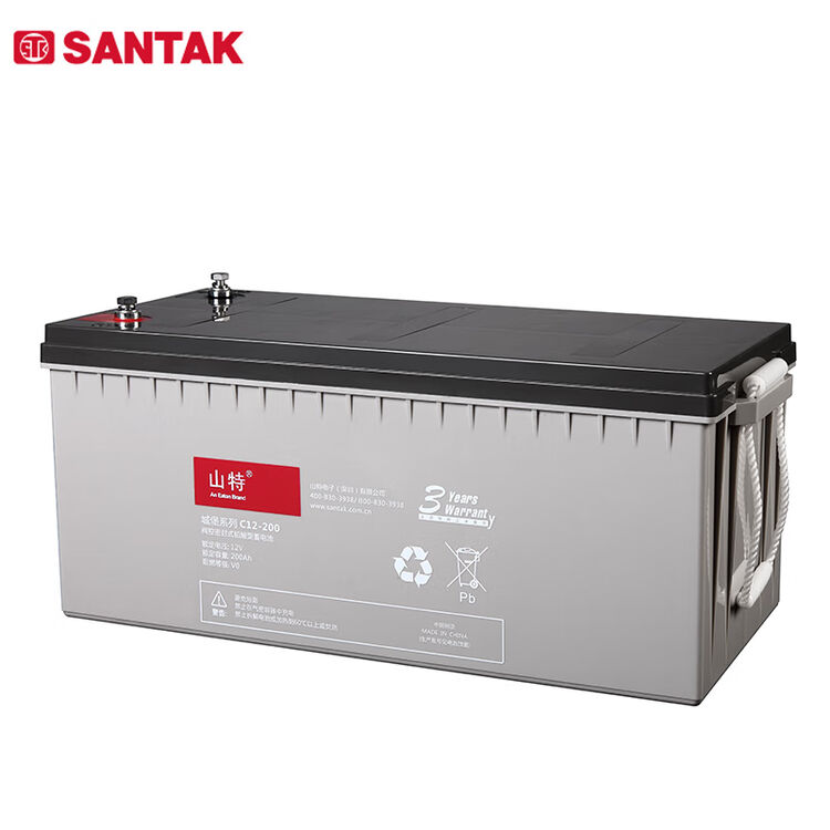 山特（SANTAK）城堡系列UPS电源免维护铅酸蓄电池12V200AH C12-200AH蓄电池【图片 价格 品牌 评论】-京东