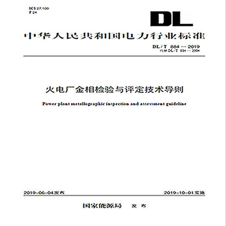 DL/T 884—2019 火电厂金相检验与评定技术导则（代替DL/T 884—2004）【图片 价格 品牌 评论】-京东