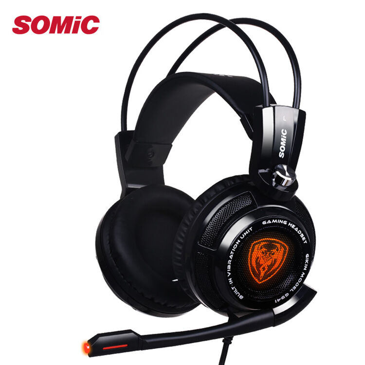 硕美科（SOMIC）G941 游戏耳机头戴式7.1虚拟环绕智能震动立体声道带麦电竞耳机有线头戴式吃鸡耳机【图片 价格 品牌 评论】-京东