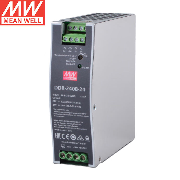 明纬（MEANWELL）DDR-240B-24 导轨型DC-DC转换器超薄明纬电源24V10A输出【图片 价格 品牌 评论】-京东