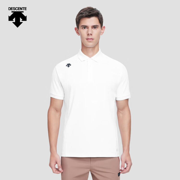 DESCENTE迪桑特 TRAINING系列 男子 短袖POLO衫 D3231TPS54 WT-白色 XL(180/100A)【图片 价格 品牌 评论】-京东