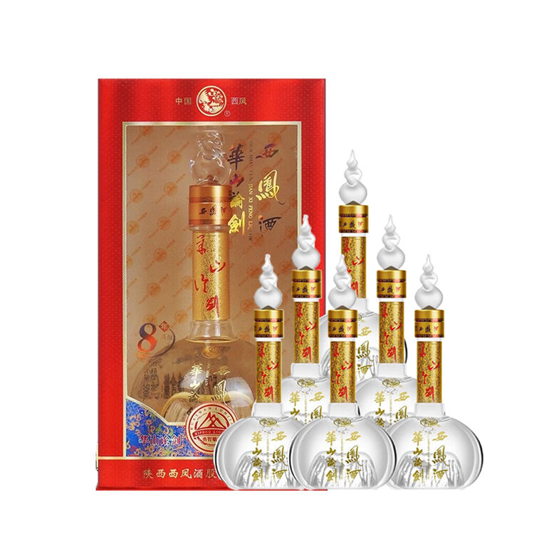 陕西 西凤酒华山论剑系列凤香型高度白酒宴宴请送礼高端（新老包装随机发货） 华山论剑8年52度500ml*6瓶装箱装【图片 价格 品牌 评论】-京东