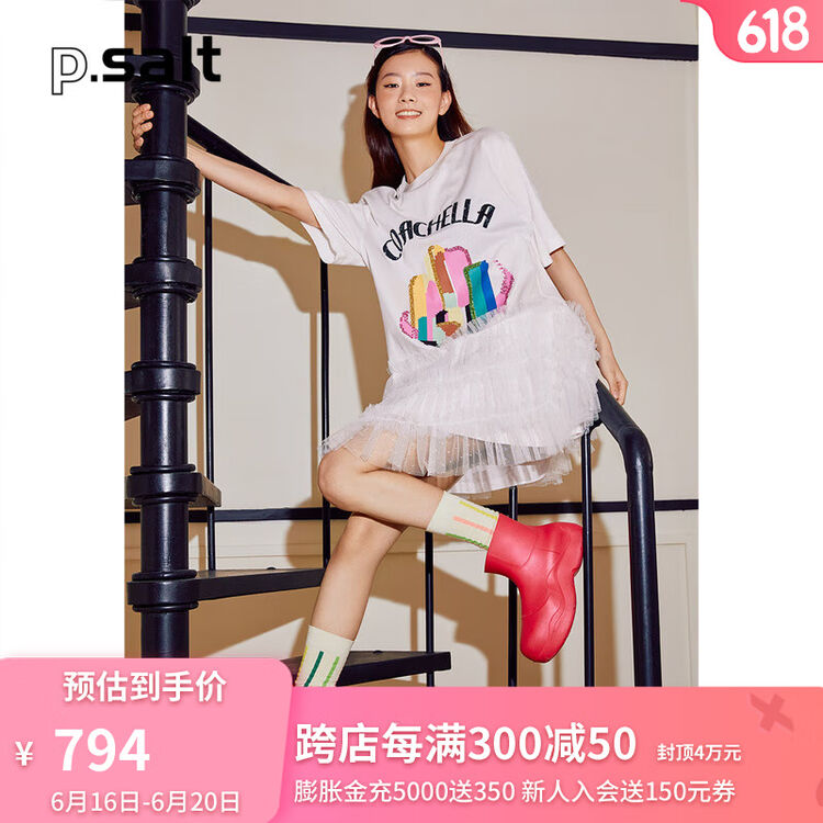 诗篇（PSALTER）[醋酸系列]可颜女装2023夏圆领学院风印花莱赛尔娃娃裙连衣裙 白色 36【图片 价格 品牌 评论】-京东