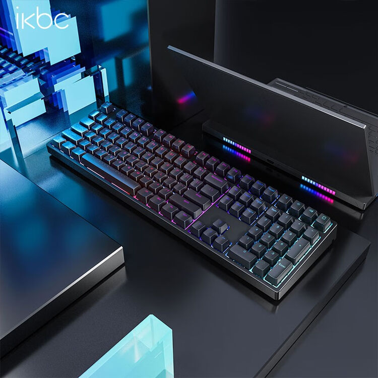 ikbc F背光/RGB有线机械键盘 游戏键盘 樱桃轴 背光办公键盘 笔记本键盘 108键RGB黑色 红轴-适合各种场景【图片 价格 品牌 评论】-京东