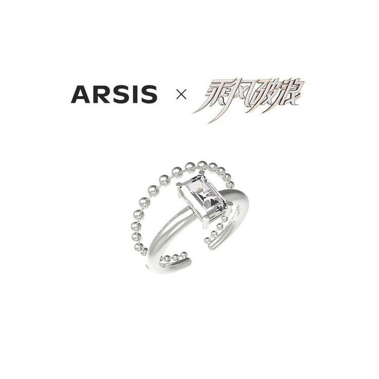 Arsis戒指女【乘风破浪联名】维纳斯爱神戒指时尚饰品送女友 单链宝石戒指 白【图片 价格 品牌 评论】-京东