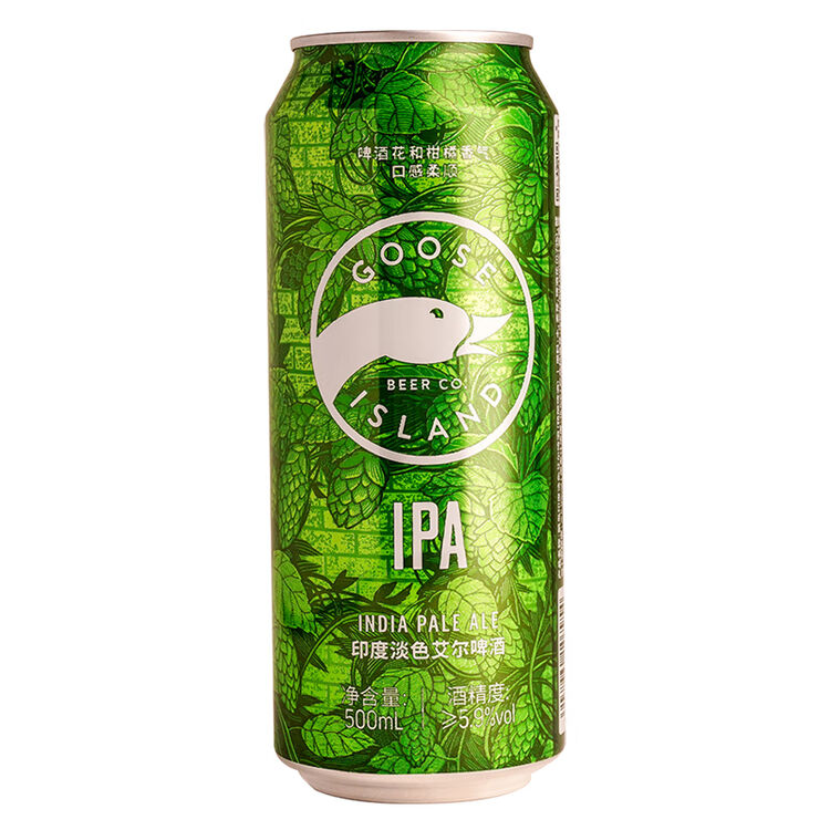 鹅岛（Goose Island）IPA 印度淡色艾尔 精酿啤酒 500ml*18听 啤酒整箱【图片 价格 品牌 评论】-京东