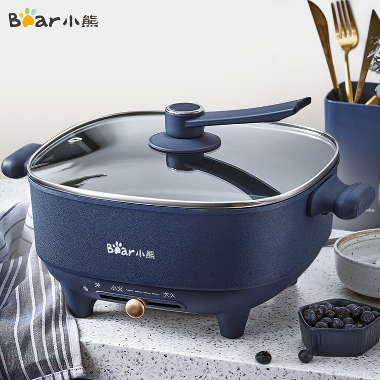 小熊(bear)电火锅家用电炒锅多功能电热锅一体多用途锅宿舍电煮锅6l料理锅烤肉锅dhg C60f2【图片 价格 品牌 评论】 京东
