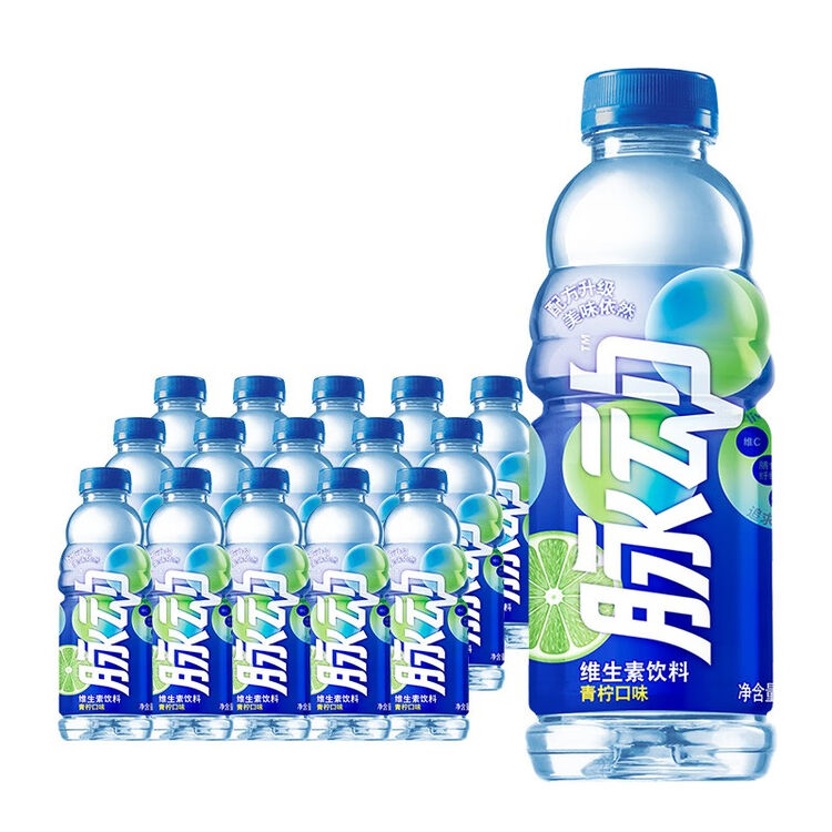 脉动(Mizone) 青柠口味 600ML*15瓶 维C果汁水低糖纤维维生素运动功能饮料 吴亦凡代言【图片 价格 品牌 评论】-京东