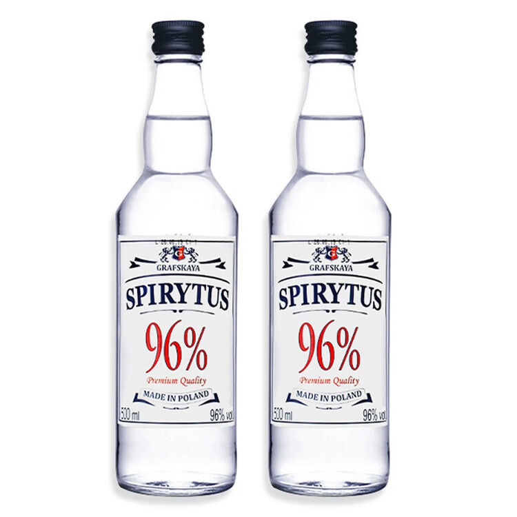 生命之水伏特加96度高度烈酒Spirytus 原瓶进口伏特加洋酒 500ml 双瓶【图片 价格 品牌 评论】-京东
