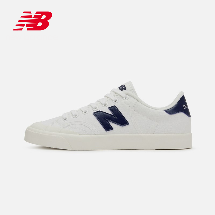 New Balance NB官方男鞋女鞋PROCTS系列PROCTSEL简约时尚透气帆布板鞋 白色/藏青色 PROCTSEV 38（脚长23 ...