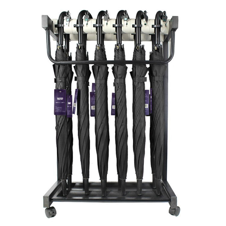 国为雨伞架酒店雨伞架带锁12头豪华创意伞架宾馆商场学校落地式伞架银行大堂收纳伞架 12头雨伞架 12头雨伞架（不带雨伞）【图片 价格 品牌 ...