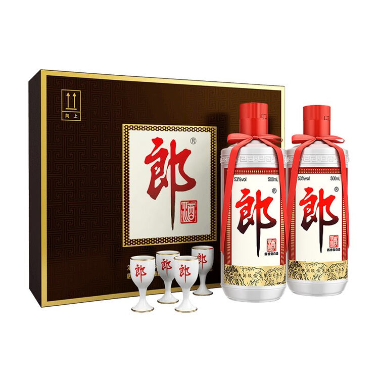 郎酒 郎牌郎酒 酱香型白酒 53度 500ml*2瓶 礼盒装【图片 价格 品牌 评论】-京东