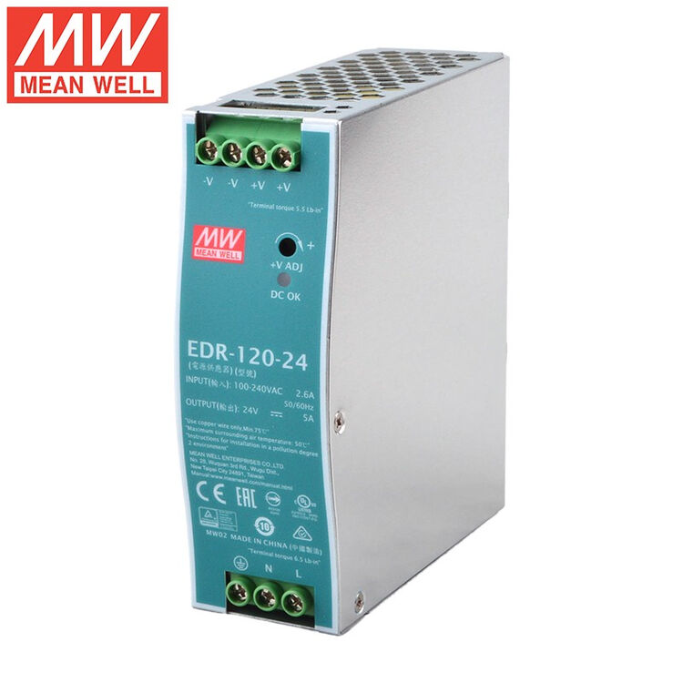 明纬 MEANWELL EDR-120-24 明纬电源导轨安装开关电源(120W左右) EDR-120-24 24V5A输出【图片 价格 品牌 评论】-京东