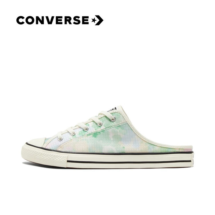 CONVERSE匡威官方 All Star Dainty Mule半拖鞋时尚百搭 571184C 571184C/米黄/浅蓝/浅绿 37.5 ...