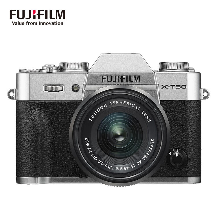 富士（FUJIFILM）X-T30/XT30 微单相机 套机 银色（15-45mm镜头 ) 2610万像素 4K视频 蓝牙WIFI【图片 价格 品牌 评论】-京东