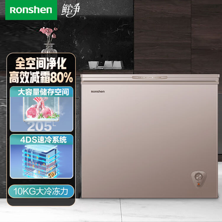 容声（Ronshen） 205升低霜小型冰柜家用商用单温冷柜 一级能效节能 冷藏冷冻柜BD/BC-205ZMSM【专】【图片 价格 品牌 评论】-京东