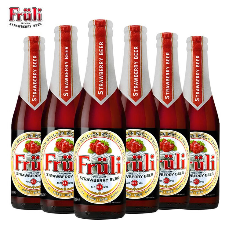 芙力（Fruli）【多款可选】芙力草莓酒 比利时进口（Fruli） 女士果味啤酒 芙力草莓330*6瓶【图片 价格 品牌 评论】-京东