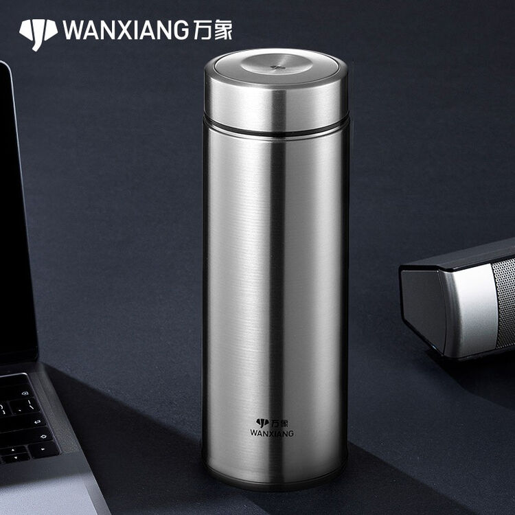 万象（WANXIANG）保温杯H52L商务办公礼盒装泡茶杯保温保冷杯460ML钛银色大容量带过滤网水杯【图片 价格 品牌 评论】-京东