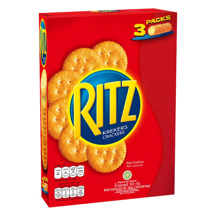 RITZ 印尼进口卡夫乐之芝士黑胡椒咸味酥脆饼干 早餐网红办公室休闲零食 原味300g【图片 价格 品牌 评论】-京东