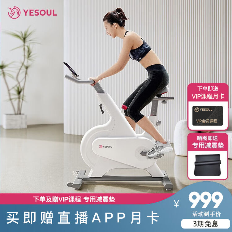 野小兽（YESOUL）野小兽YESOUL动感单车家用智能磁控静音健身车器材 M1...【图片 价格 品牌 评论】-京东