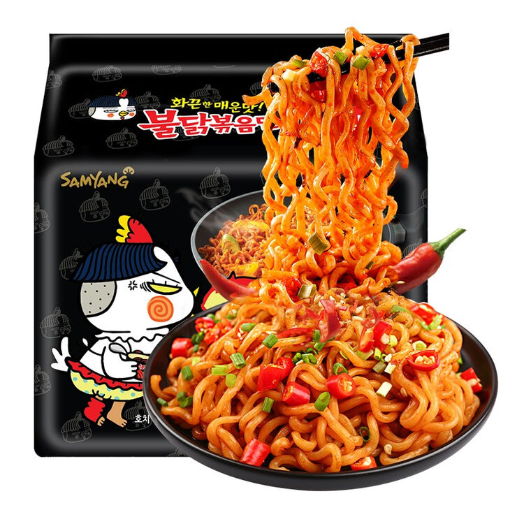 韩国进口（SAMYANG） 三养辣鸡肉味拌面 700g（140g*5包入）超辣火鸡面方便面袋面速食零食品【图片 价格 品牌 评论】-京东