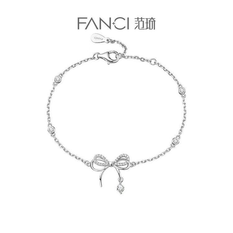 Fanci范琦 蝶梦手链女925银蝴蝶结闺蜜手链腕饰女生生日礼物时尚饰品【图片 价格 品牌 评论】-京东