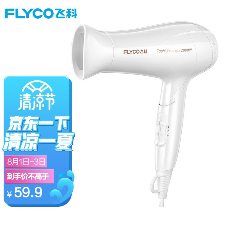 飞科(FLYCO)电吹风机家用FH6232大功率吹风筒 2000W【图片 价格 品牌 评论】-京东