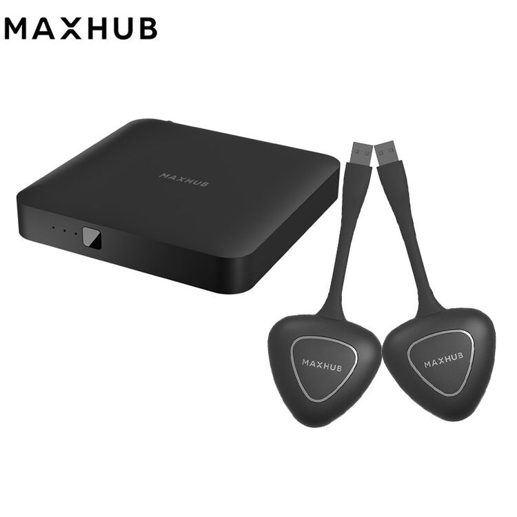MAXHUB无线同屏器双频HDMI连接投影仪手机电视机笔记本电脑投屏器多屏幕互动传屏盒子 MAXHUB传屏盒子WB03+2个无线传屏器【图片 价格 品牌 评论】-京东