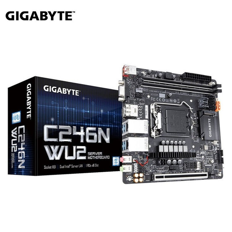 技嘉（GIGABYTE） C246主板小单路四路GPU 工作站深度学习AI运算支持千兆主板 C246N-WU2 MINI ITX 小钢炮【图片 价格 品牌 评论】-京东