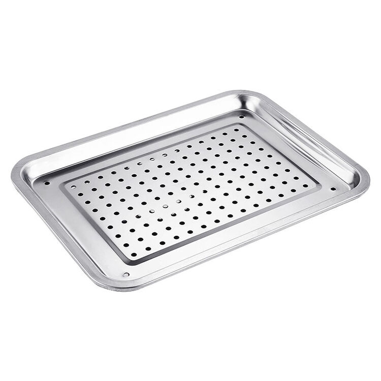 兰诗（LAUTEE） WSC0049 430不锈钢漏盘方盘茶具沥水盘蒸盘蒸箱带孔托盘 60*40*2浅漏盘【图片 价格 品牌 评论】-京东