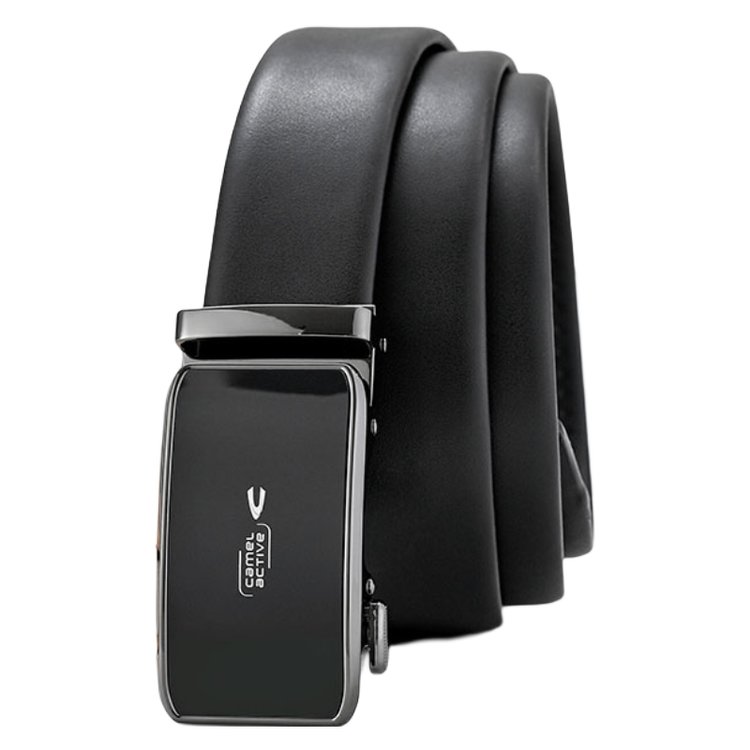 骆驼动感C2T210827-SM02自动扣皮带男士皮带男士简约裤带牛皮皮带 黑色【图片 价格 品牌 评论】-京东