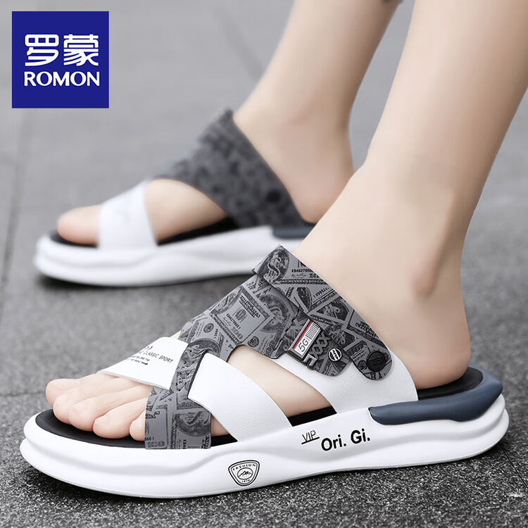 罗蒙（ROMON）凉鞋男夏季透气沙滩鞋男士凉鞋百搭外穿洞洞鞋男两用凉拖鞋【图片 价格 品牌 评论】-京东