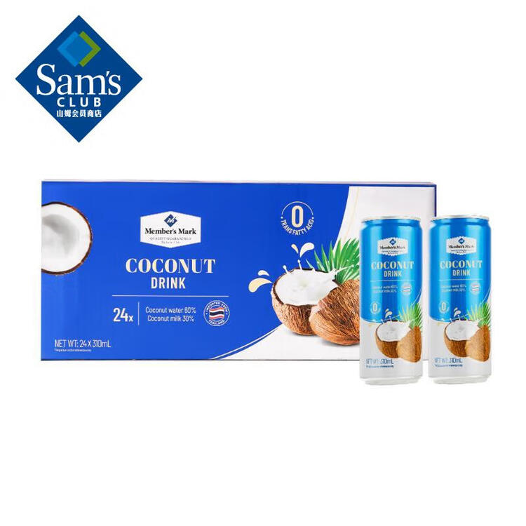 Member's Mark 泰国进口 椰子饮料 310ml*24 310mL*24罐【图片 价格 品牌 评论】-京东