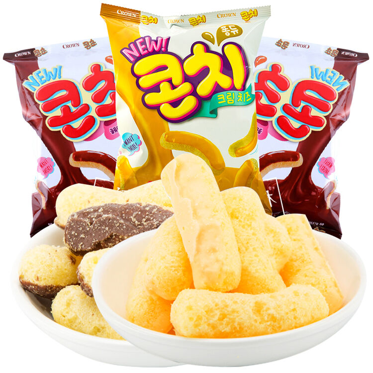 韩国进口克丽安巧克力奶酪芝士脆条66g*3袋2味芝士味玉米条爆米花薯条休闲儿童零食品女友情人节礼物品 巧克力味2袋+芝士味1袋【图片 价格 品牌 评论】-京东