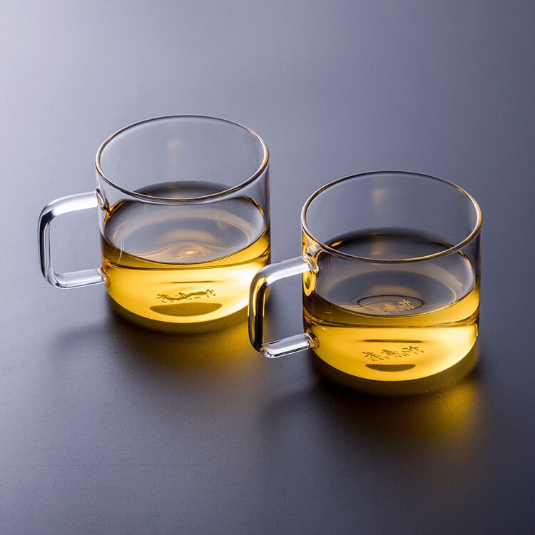 Buy Memory pot Tea heat-resistant glass Teacup sketch cup with handle ...