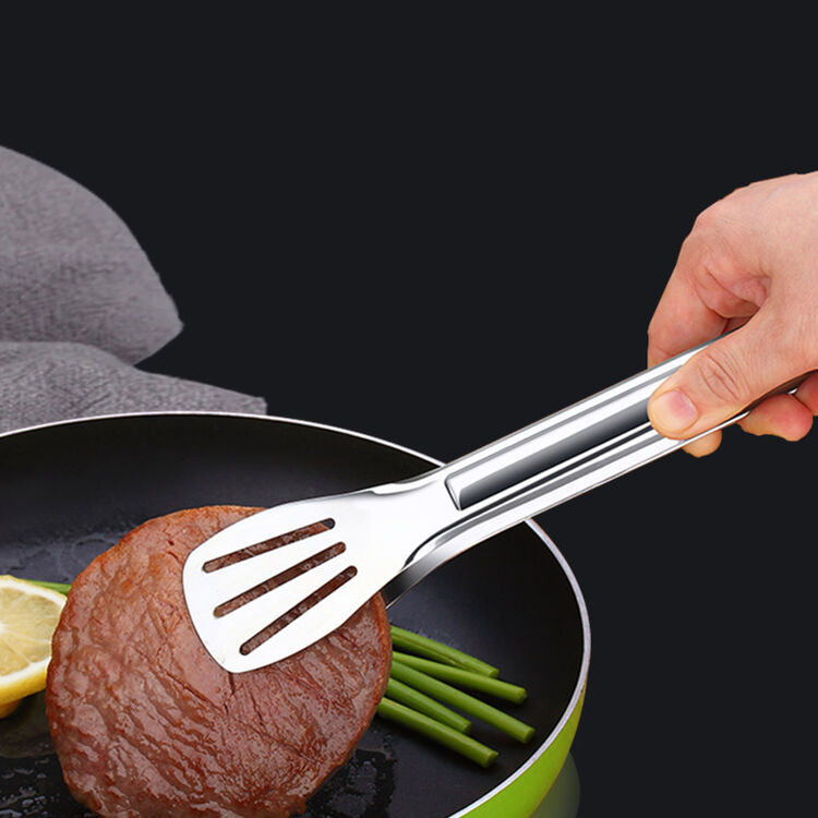 京惠思创 不锈钢多功能食品夹【加厚材质 易清洗 握感舒适】取物夹子牛排夹烧烤馒头面包糕点食物夹JH9050【图片 价格 品牌 评论】-京东