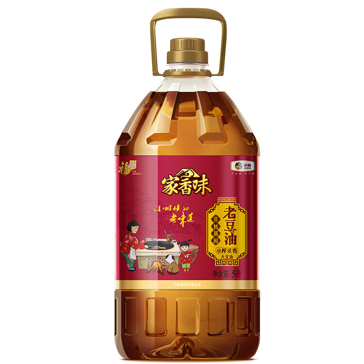 家香味 非转基因小榨浓香老豆油5L 食用油 中粮福临门出品【图片 价格 品牌 评论】-京东