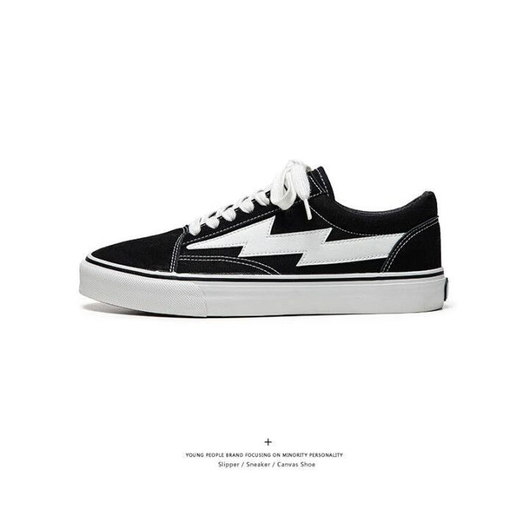 REVENGE X STORM FLAME OS王一博同款复仇风暴闪电火焰休闲板鞋潮特价捡漏旗舰官网 黑白色【鞋子品质挑战百元+】 36【图片 ...