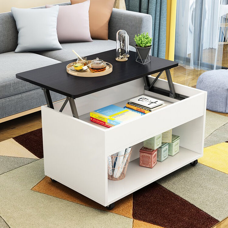 Buy Multi-functional living room folding tea table can lift the coffee ...