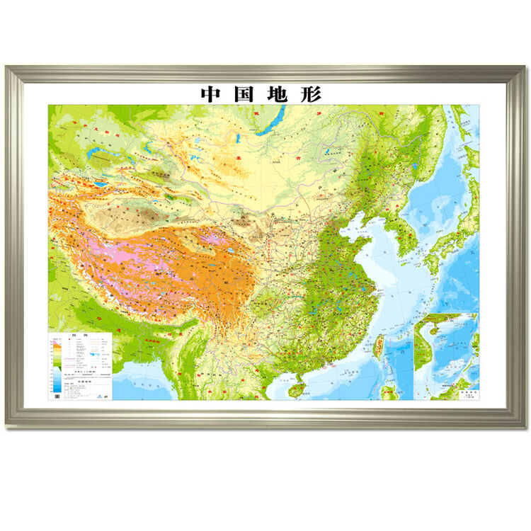 3D凹凸立体中国地形图（尺寸2.85m×2m）大型展示地图 政务用图 办公室书房装饰【图片 价格 品牌 评论】-京东