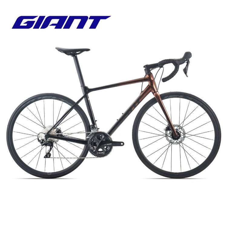捷安特（GIANT）GIANT捷安特TCR SLR 1 Disc铝合金22速成人弯把变速公路自行车 铁锈棕/亮黑 700C×470MM M 建议171-181cm【图片 价格 品牌 评论】-京东