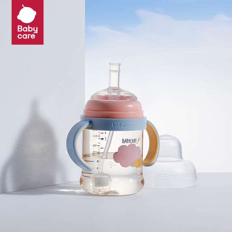 babycare新生儿奶瓶学饮杯PPSU吸管宽口径耐摔 240ml直饮安伯灰【图片 价格 品牌 评论】-京东