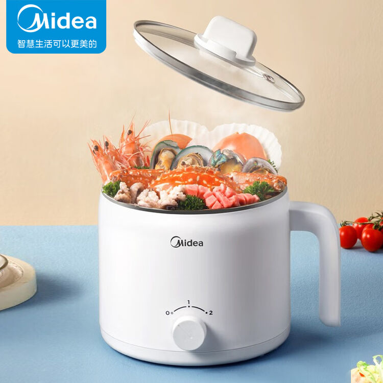 美的(midea)电煮锅 电热锅小电锅 宿舍小锅 小火锅学生宿舍1 2人泡面小火锅dy16easy101【图片 价格 品牌 评论】 京东