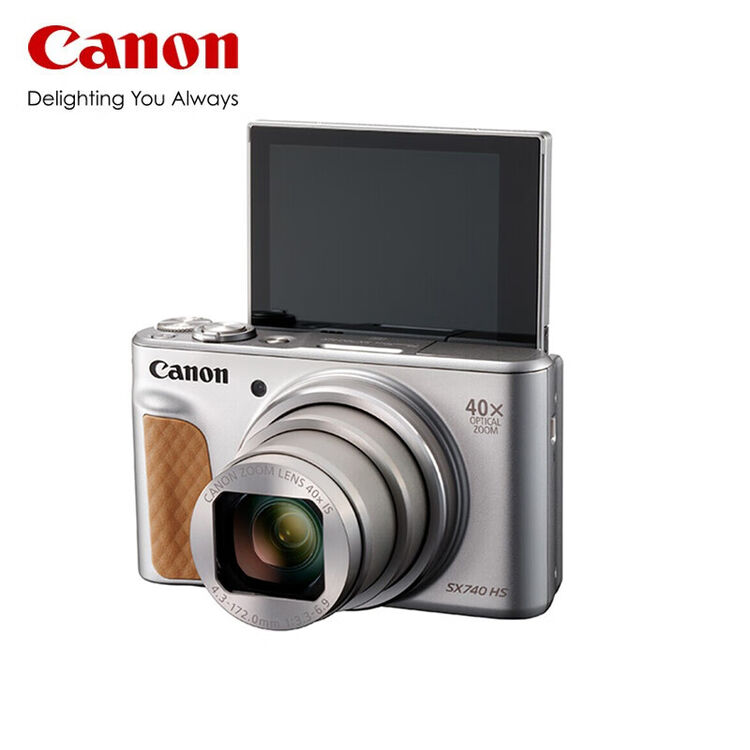 佳能（Canon）PowerShot SX740 HS 银色 高清卡片机 家用旅游数码相机【图片 价格 品牌 评论】-京东