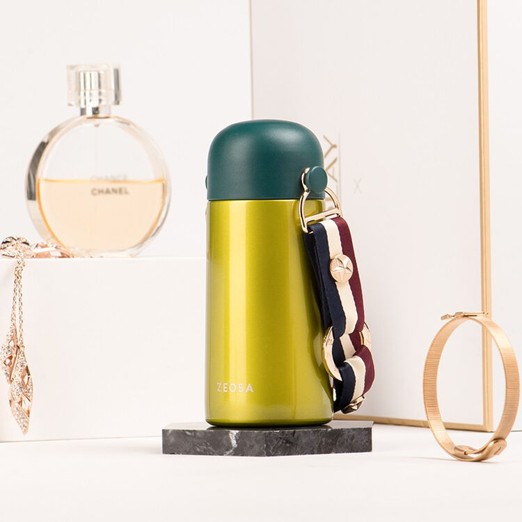 植尚（ZEOSA）保温杯 水杯便携 伊人杯 随身杯 304不锈钢杯子 高端时尚杯密封带茶隔 科隆绿 150ml 130*55mm【图片 价格 ...