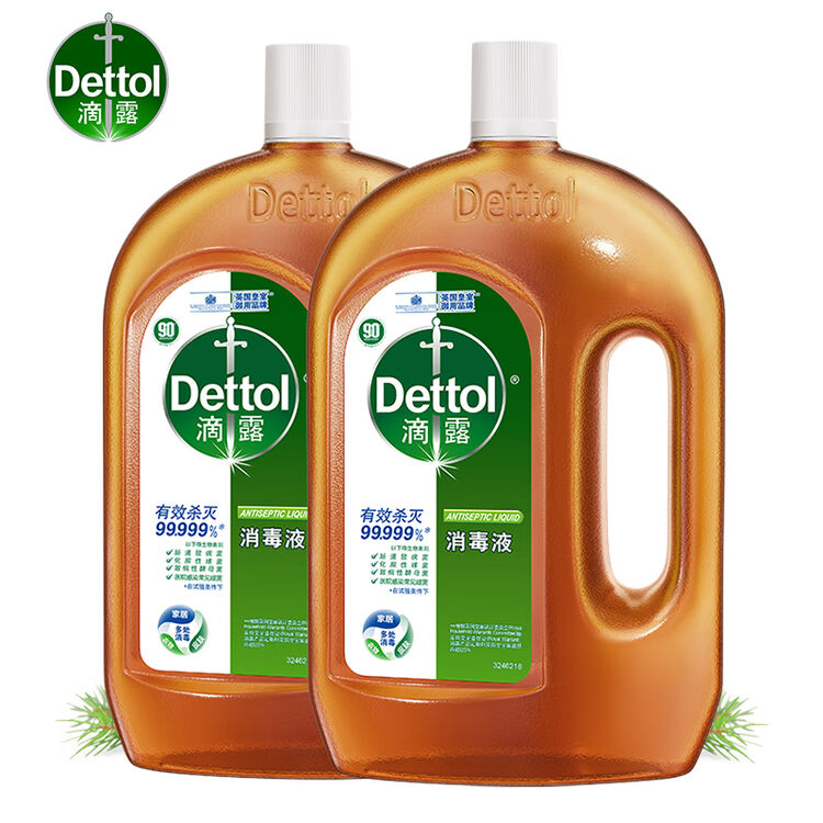 滴露Dettol 消毒液 1.8L*2 杀菌除螨 家居室内 宠物环境消毒【图片 价格 品牌 评论】-京东