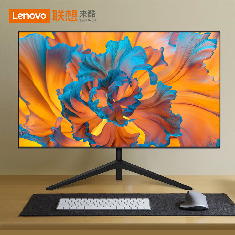 联想来酷Lecoo 27英寸 4K超高清 IPS 108%AdobeRGB广色域 四边微边 低蓝光不闪 办公液晶显示器 H2721U【图片 ...