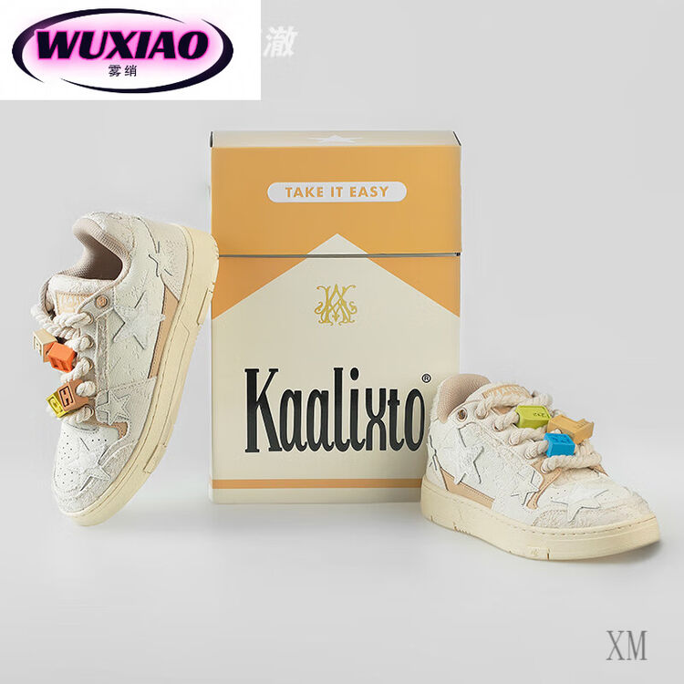 雾绡kaalixto车澈同款星星鞋潮国新款复古蕾丝青春潮流板鞋小众设计潮 白色 35【图片 价格 品牌 评论】-京东