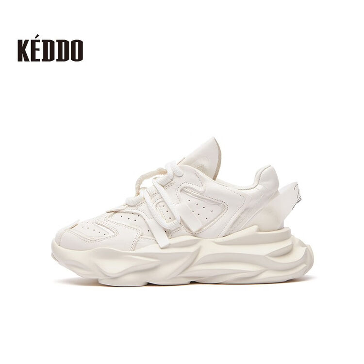 KEDDO【Dew联名】“麒麟一代”纯色老爹鞋春夏小众女鞋情侣时尚休闲鞋 米白色 40【图片 价格 品牌 评论】-京东